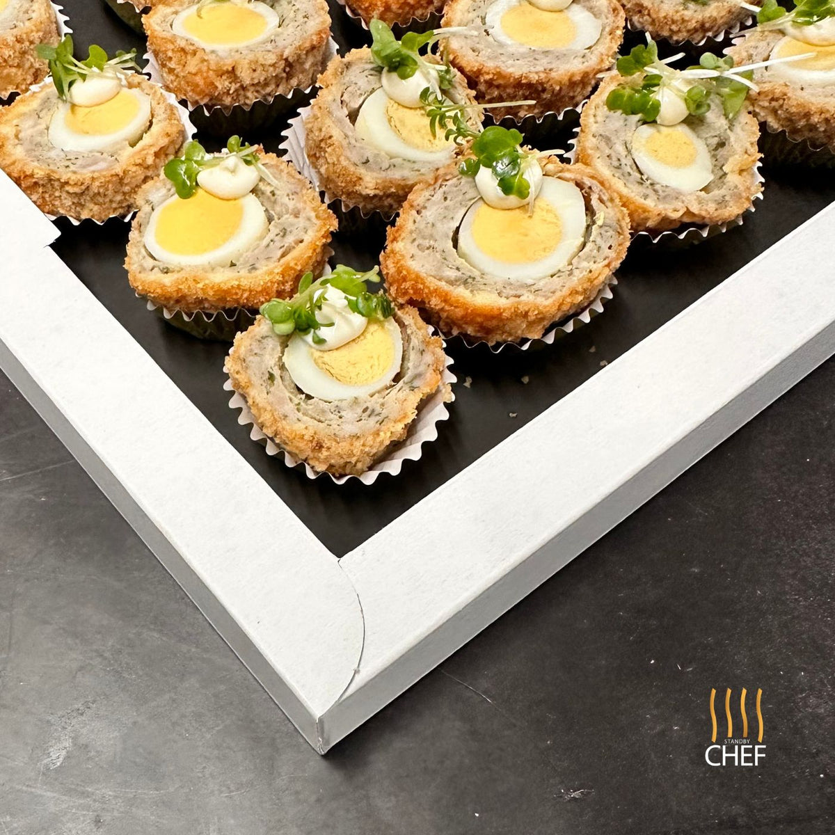 Scotch Quail Eggs and Whisky Sauce