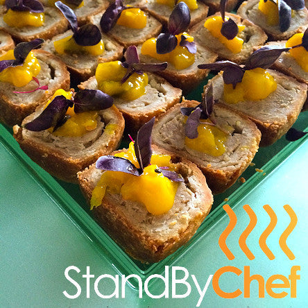 Mini Pork Pies and Piccalilli Canapes Delivery